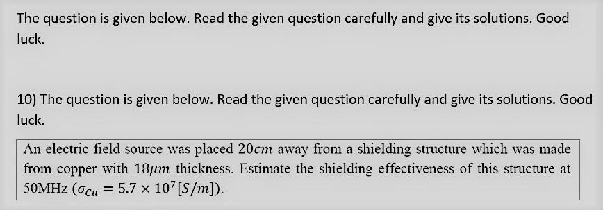 Solved The question is given below. Read the given question | Chegg.com