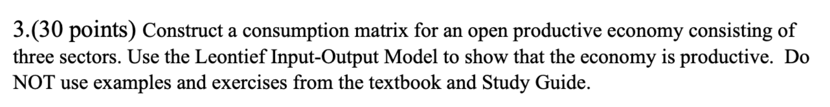 Solved Make your own example do not take the example from | Chegg.com