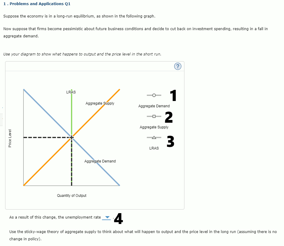 Solved 1. Problems and Applications Q1 Suppose the economy | Chegg.com