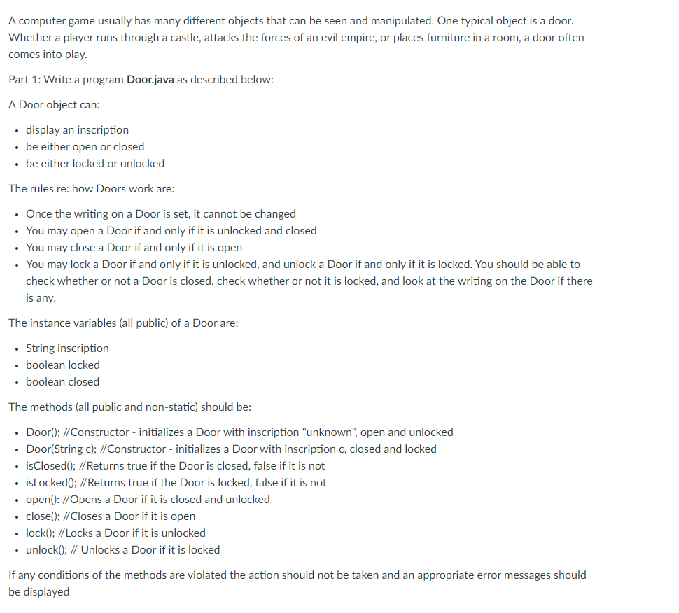 Solved write in java in most simple way as this is an intro | Chegg.com