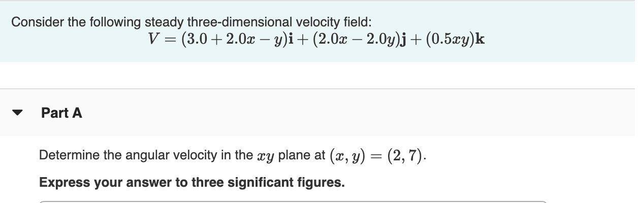 Solved Consider the following steady three-dimensional | Chegg.com