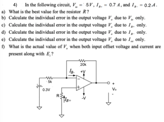 Solved In the following circuit, Vb=5V,IB=0.7A, ﻿and | Chegg.com
