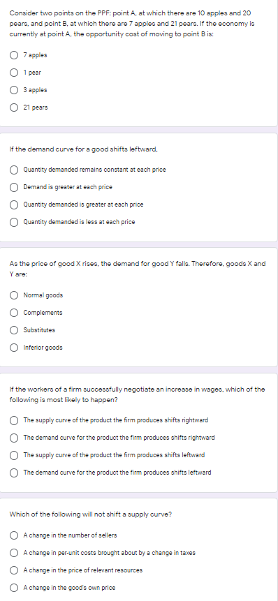 Solved Consider two points on the PPF: point A, at which | Chegg.com