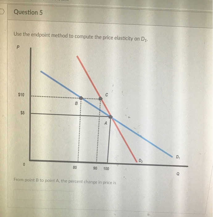 Solved Question 5 Use the endpoint method to compute the | Chegg.com