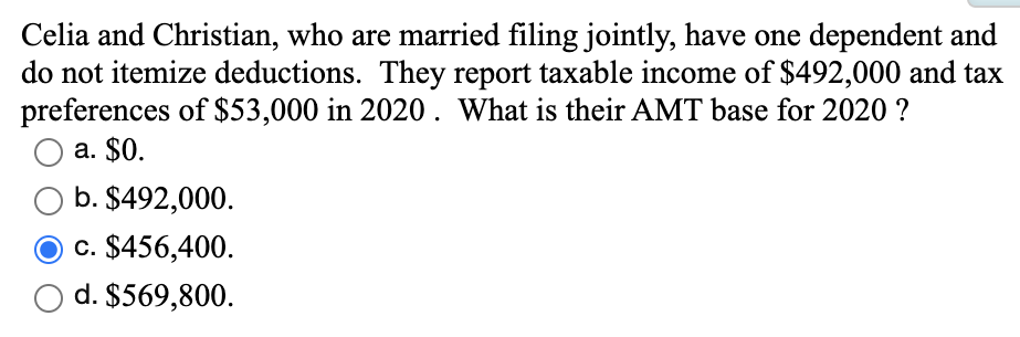 Solved Celia and Christian, who are married filing jointly, | Chegg.com