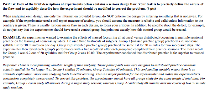 Define the nature of the flaw and to explicitly | Chegg.com