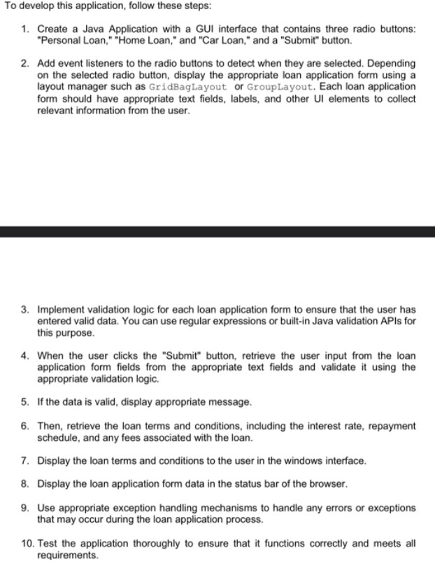 Solved QUESTION You are required to develop a Java | Chegg.com