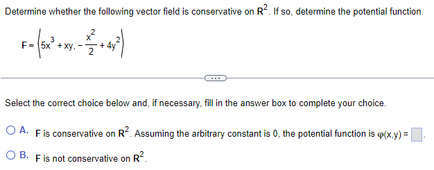 Solved Determine whether the following vector field is | Chegg.com