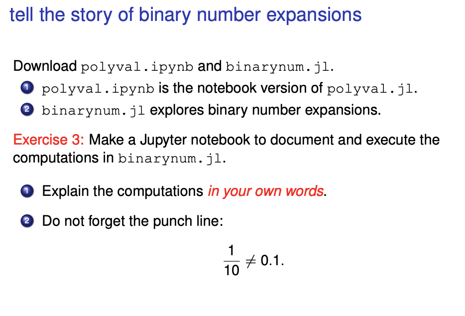 tell the story of binary number expansions Download | Chegg.com
