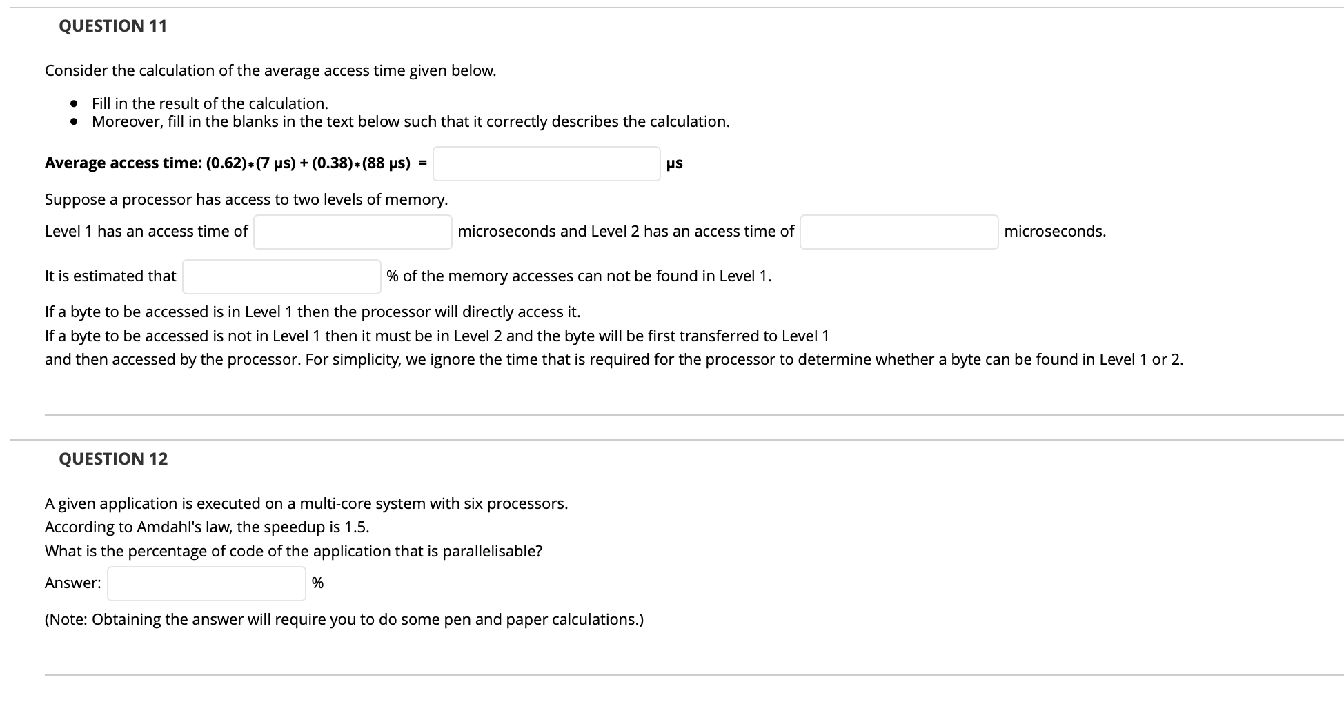 Solved QUESTION 11 Consider the calculation of the average | Chegg.com