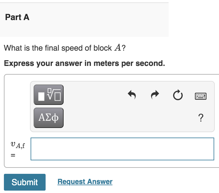 Solved Block A in (Figure 1) has mass 1.25 kg, and block B | Chegg.com