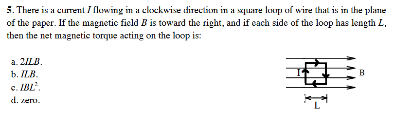 Solved 5. There is a current \\( I \\) flowing in a | Chegg.com
