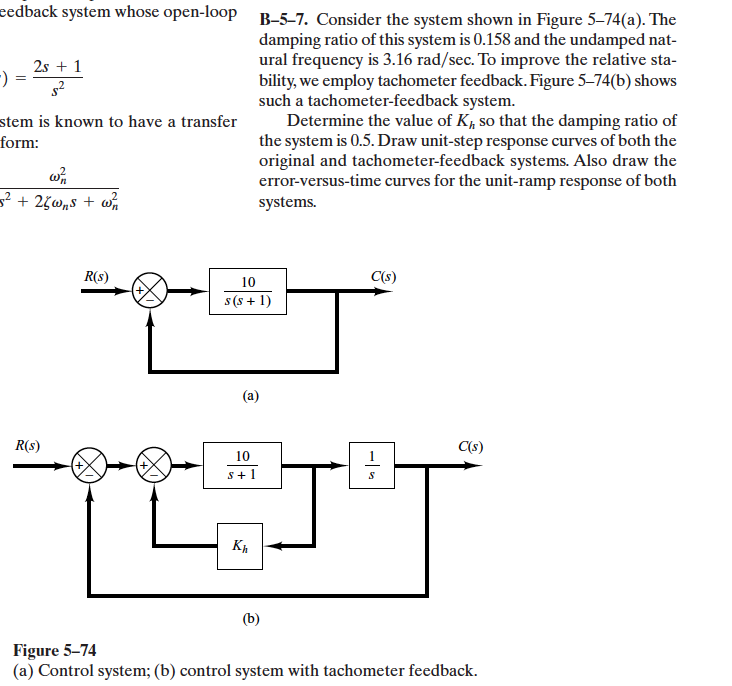 Solved zedback system whose open-loop B-5-7. Consider the | Chegg.com