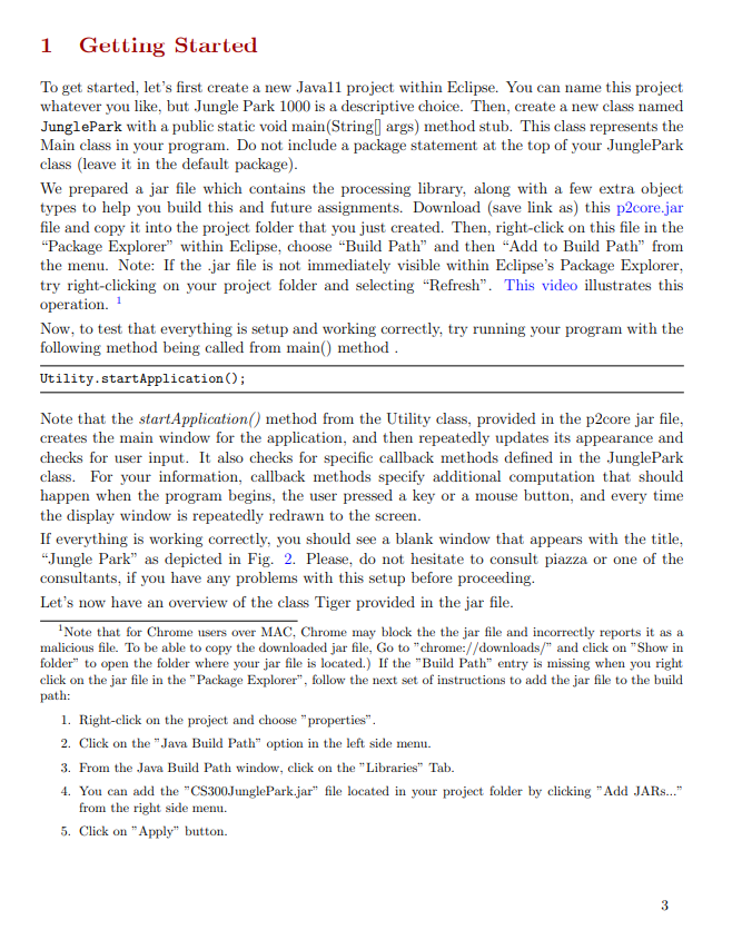 Solved 1 Getting Started To get started, let's first create | Chegg.com