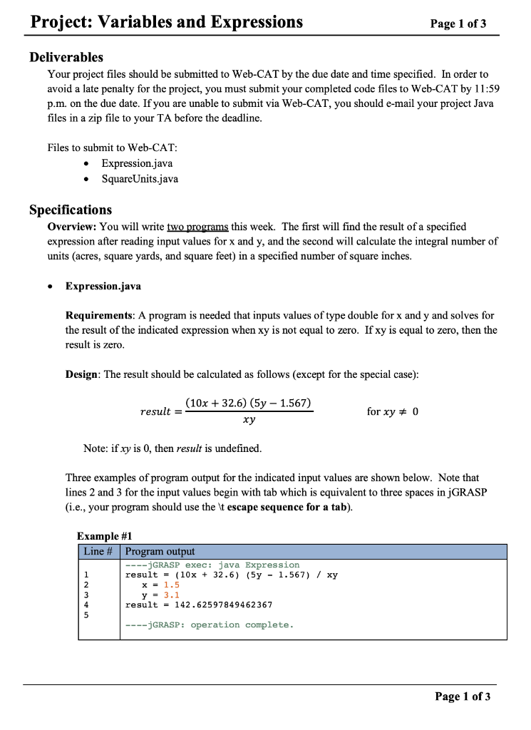 Solved Variables and Expressions I already attempted this | Chegg.com