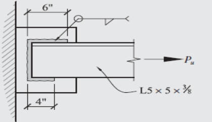 Solved Determine the shear lag factor, U; the net area, An; | Chegg.com