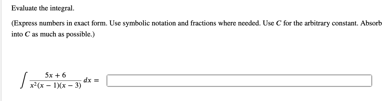 Solved Evaluate the integral. (Express numbers in exact | Chegg.com