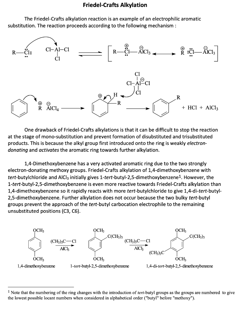 Friedel-Crafts Alkylation The Friedel-Crafts | Chegg.com