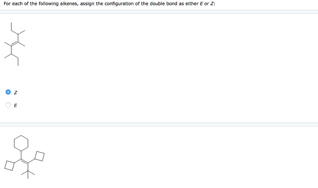 Solved For each of the following alkenes, assign the | Chegg.com