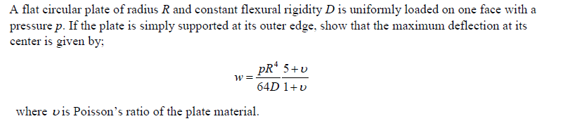 A flat circular plate of radius R ﻿and constant | Chegg.com