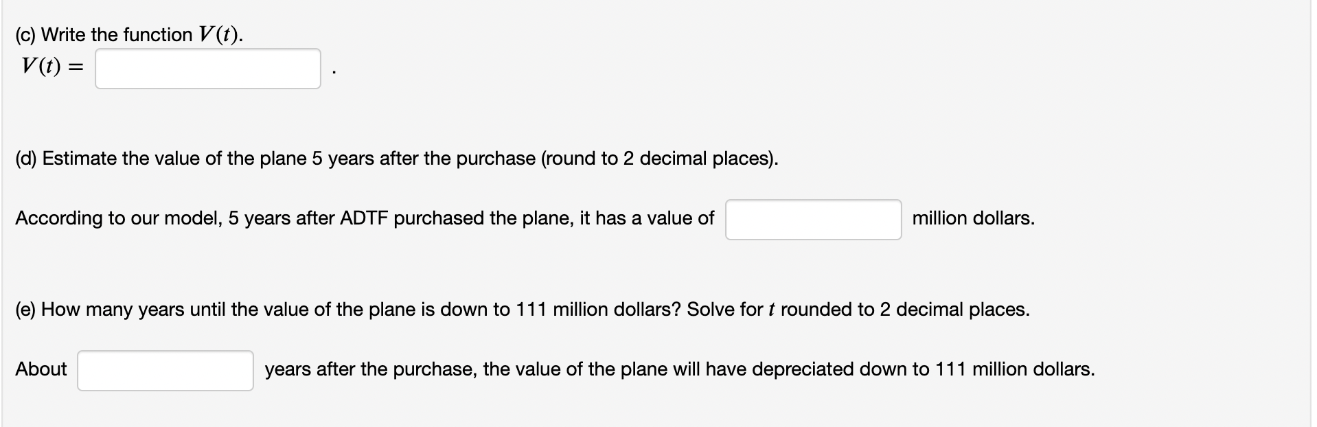 Solved (12 points) Several years ago, ADTF Distributors | Chegg.com