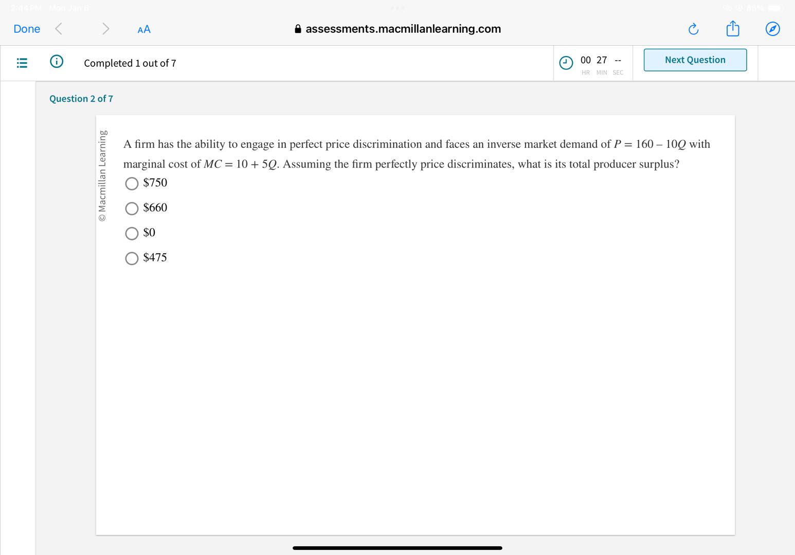 Solved Question 1 of 7 (Table: Customer Valuations for Lawn | Chegg.com Solved Question 1 of 7 (Table: Customer Valuations for Lawn | Chegg.com