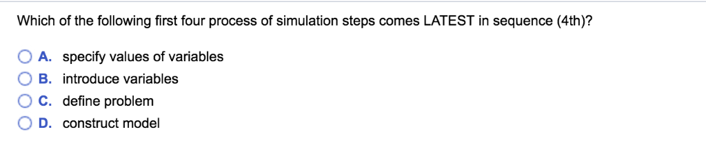 Solved Which of the following first four process of | Chegg.com