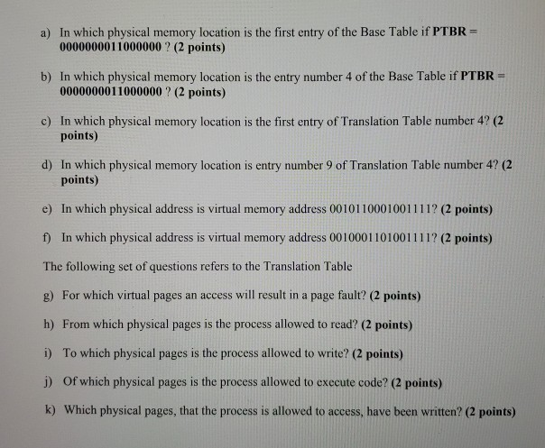 Assume a virtual memory system with two-level page | Chegg.com