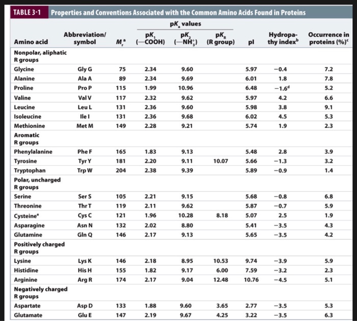 Solved To calculate the pI of this peptide would I use the | Chegg.com