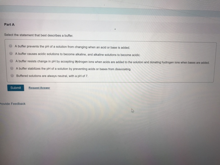 Solved Part A Select the statement that best describes a | Chegg.com