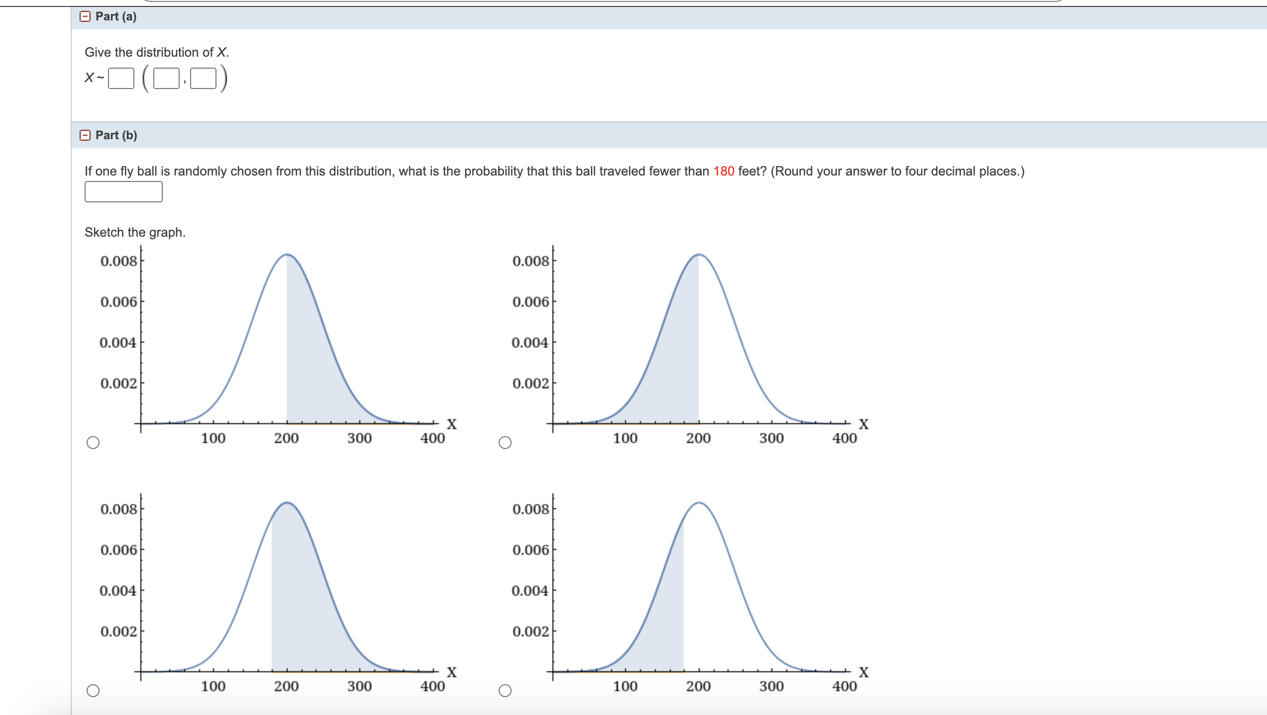 Solved Find the 80th percentile of the distribution of fly | Chegg.com