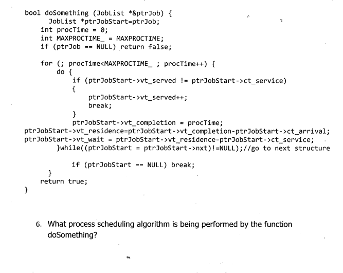 Solved What process scheduling algorithm is being performed | Chegg.com