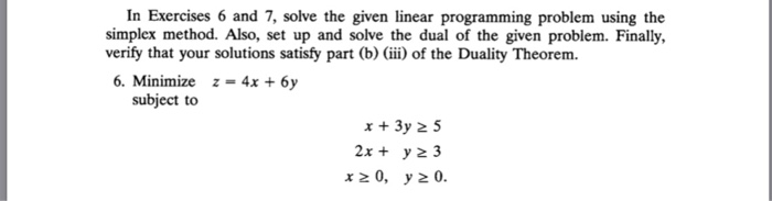 Solved In Exercises 6 and 7, solve the given linear | Chegg.com