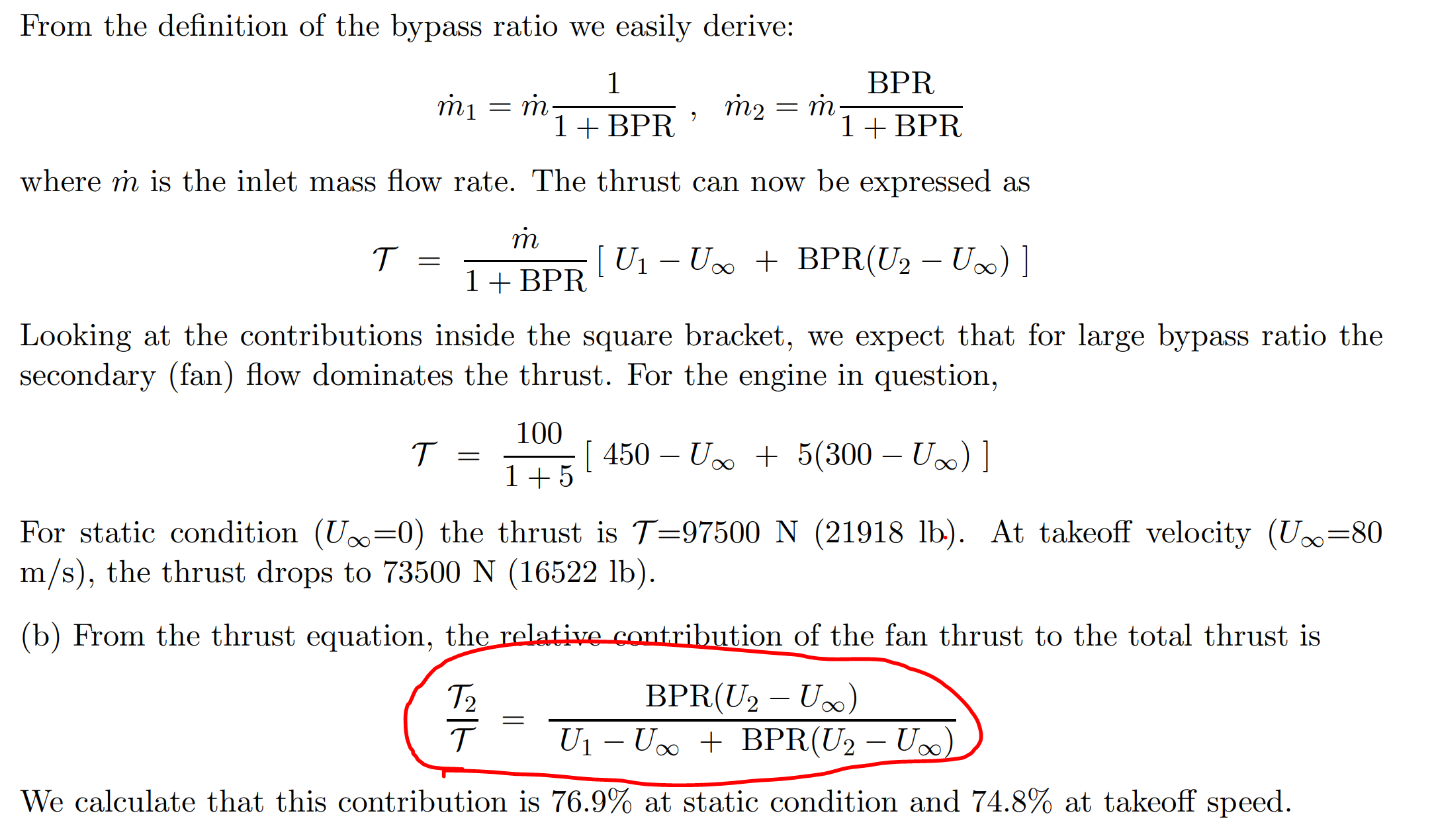 Solved PROBLEM 4 (a) For a single-stream jet engine, the | Chegg.com