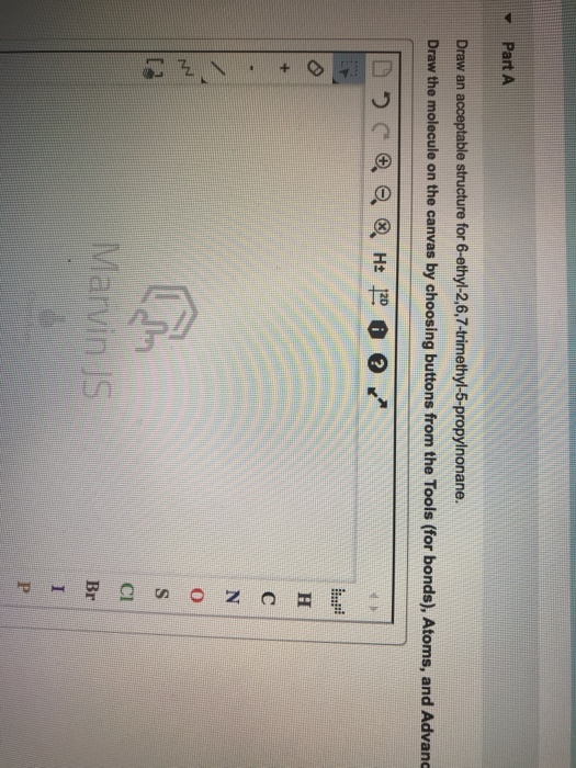 Solved Part A Draw an acceptable structure for | Chegg.com