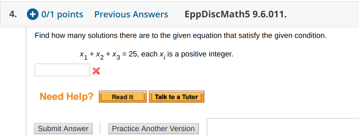 Solved 4. + 0/1 points Previous Answers EppDiscMath5 | Chegg.com