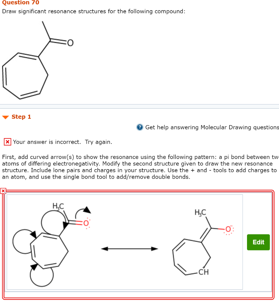 Solved Question 70 Draw significant resonance structures for | Chegg.com Solved Question 70 Draw significant resonance structures for | Chegg.com