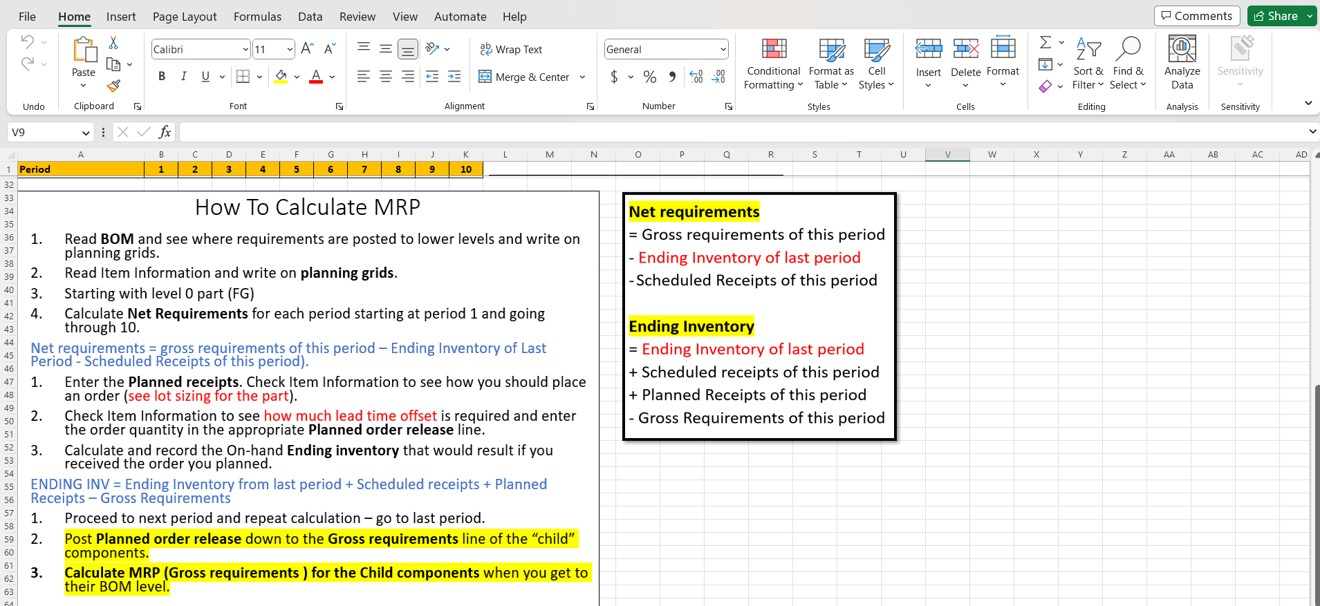 How To Calculate MRP Net requirements 1. Read BOM and | Chegg.com