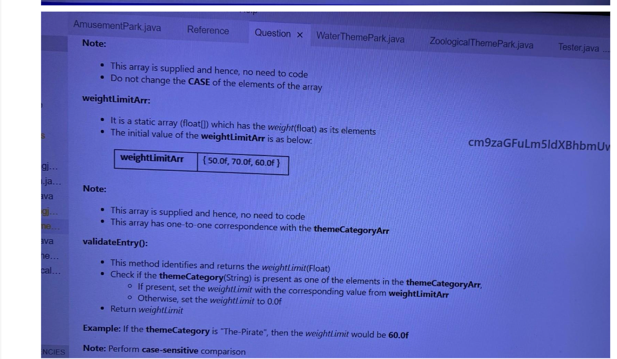 Solved - This array is supplied and hence, no need to code - | Chegg.com