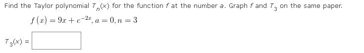 Solved Find the Taylor polynomial Tn(x) for the function f | Chegg.com