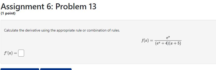 Solved Assignment 6: Problem 13 (1 point) Calculate the | Chegg.com