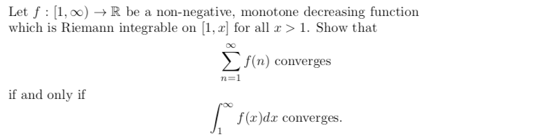 Solved Let f: (1,0) +R be a non-negative, monotone | Chegg.com