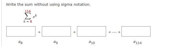Solved Write the sum without using sigma | Chegg.com