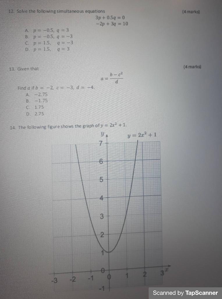 Solved 12 Save the following simultaneous equations (4 | Chegg.com