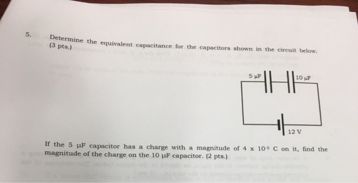 Solved Determine the equivalent capacitance for the | Chegg.com