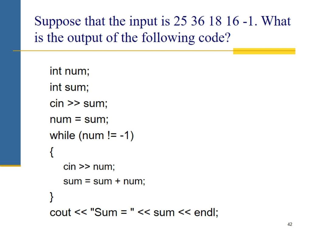 Solved What is the output of the following C++ code? int num | Chegg.com