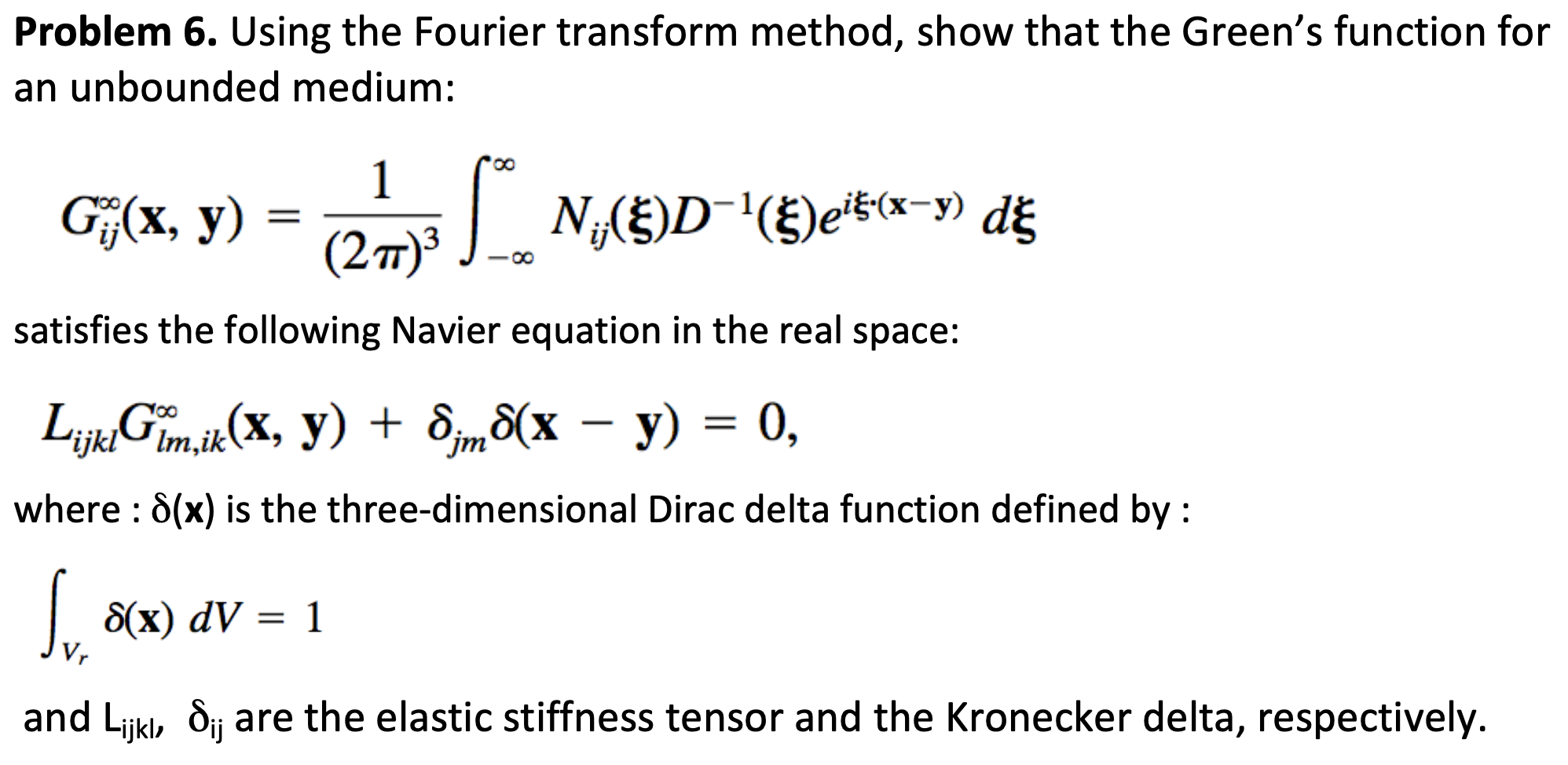 Problem 6. Using the Fourier transform method, show | Chegg.com
