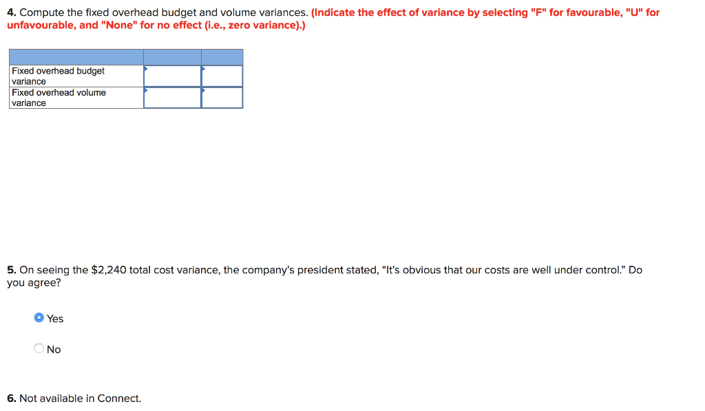 Solved Problem 10B-3 Comprehensive Variance Analysis; | Chegg.com