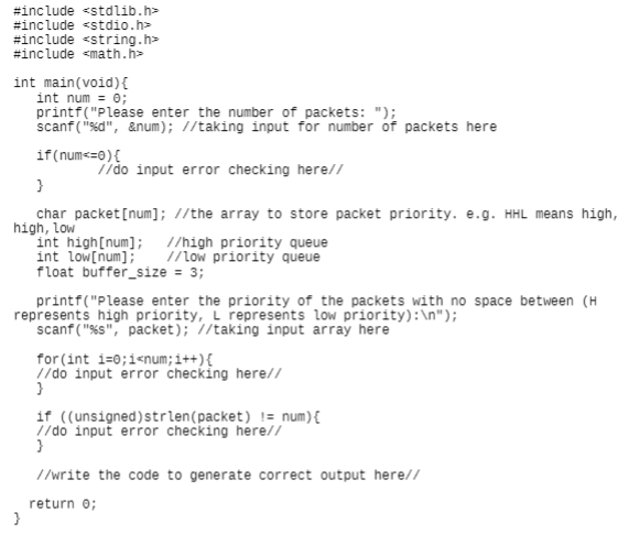Solved Programming Assignment 4 - Router's Packet Scheduling | Chegg.com