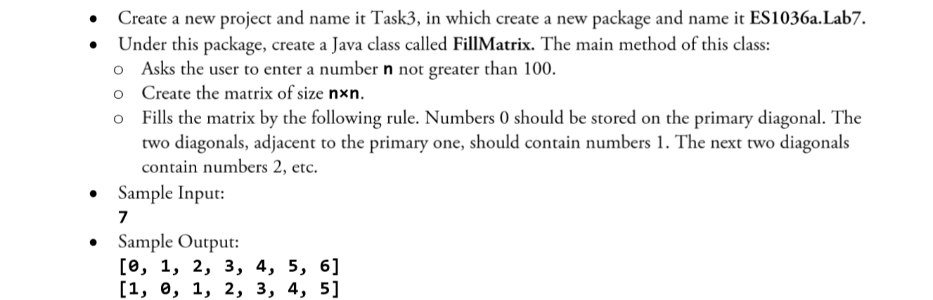Solved • Create a new project and name it Task3, in which | Chegg.com